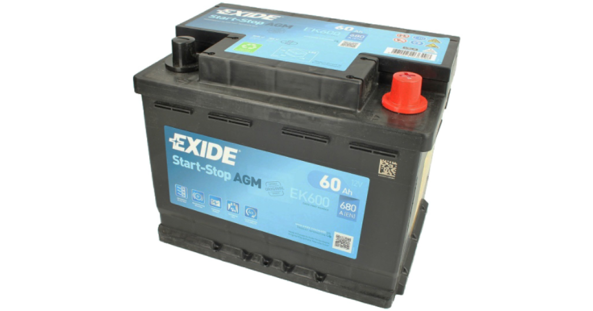 EXIDE EK600 12V 60Ah AGM | MAKS POWER
