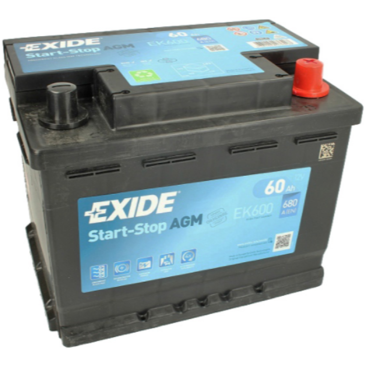 EXIDE EK600 12V 60Ah AGM | MAKS POWER