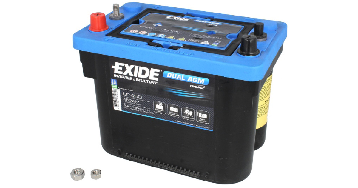 EXIDE EP450 AGM 50Ah dual | MAKS POWER