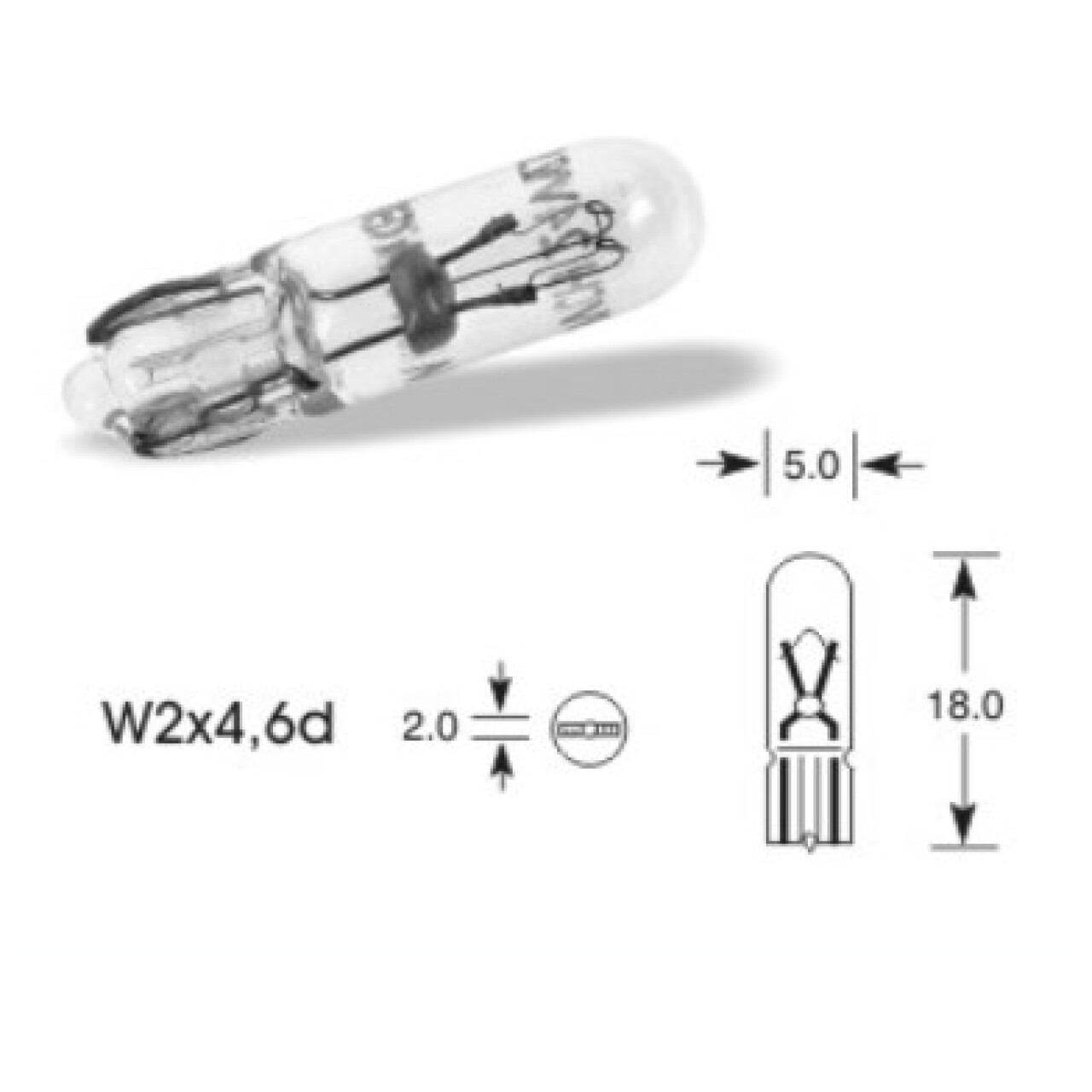 Tesla 12V 1,2W T5 1X4,6d | MAKS POWER