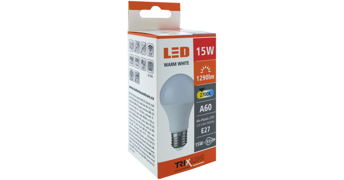 LED 15W 2700K 1350lm E-27 | MAKS POWER