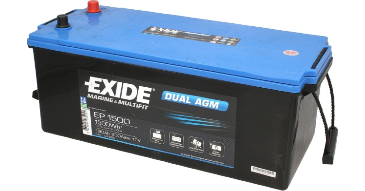 Exide EP1500 AGM dual 180Ah | MAKS POWER