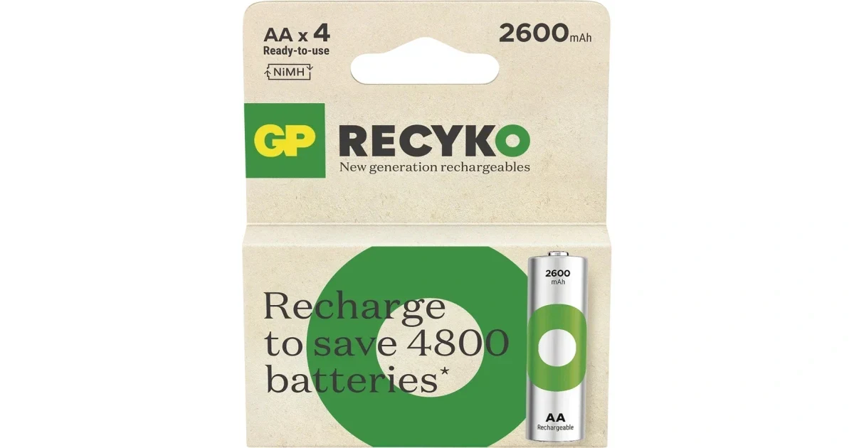GP ReCyko 2600mAh R6/AA 4/1 | MAKS POWER